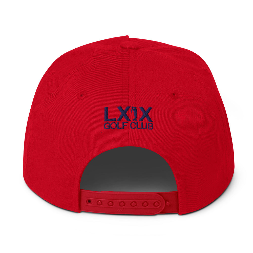 Guest Flat Bill Cap - Navy Logo – LXIX GOLF CLUB